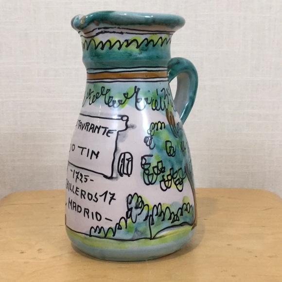 Vintage | Accents | Vintage Spanish Water Jug Restaurante Botin | Poshmark